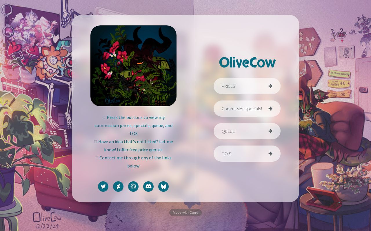 OliveCow Commissions